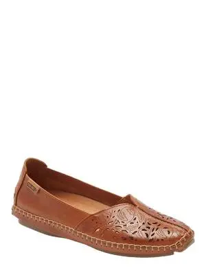 Pikolinos Jerez Perforated Loafer - Brandy Leather