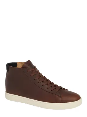 Clae CLAE Bradley Mid Top Sneakers Cocoa Leather