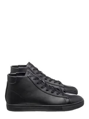 Clae CLAE Bradley Mid Top Sneakers Triple Black Leather