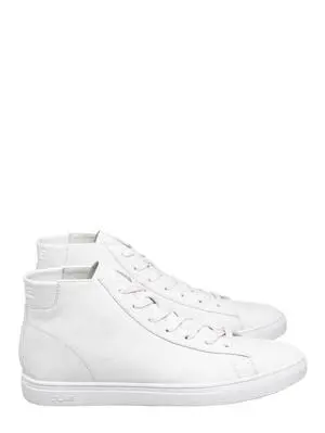 Clae Bradley Mid Top Sneakers - Triple White Leather
