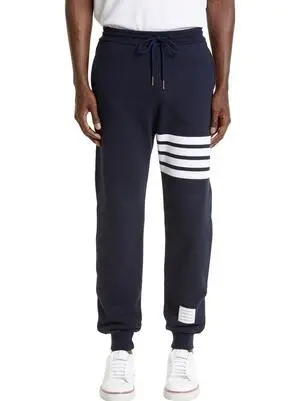 Thom Browne Stripe Jogger Pants - 461 - Navy