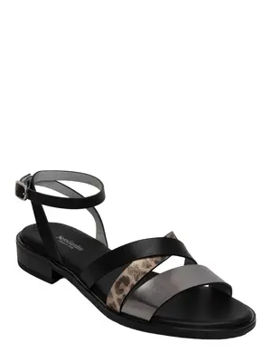 NEROGIARDINI NeroGiardini Strappy Sandal Black/pewter