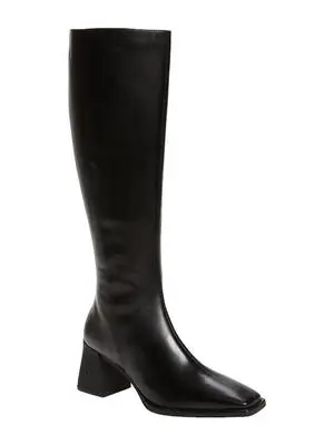 VAGABOND SHOEMAKERS Hedda Knee High Boots - Black Leather
