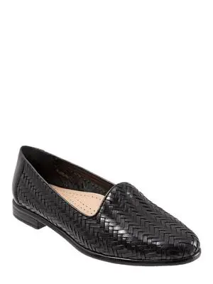 Trotters Liz Iii Flat - Black Leather