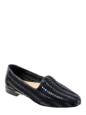Trotters Liz Iii Flat - Navy/navy Patent