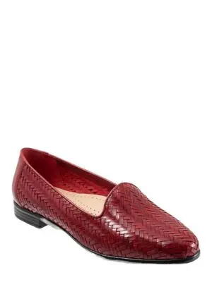 Trotters Liz Iii Flat - Red Leather