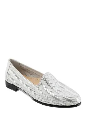 Trotters Liz Iii Flat - White/ Silver