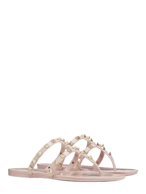 Valentino Garavani Valentino Garavani Rockstud Jelly Sandal Poudre