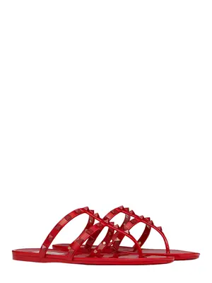 Valentino Garavani Valentino Garavani Rockstud Jelly Sandal Rosso