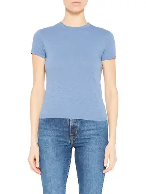 Theory Theory 2 Nebulous Organic Cotton Tiny Tee Steel Blue