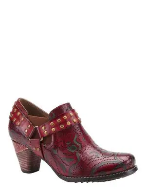 SPRING STEP SHOES Kacielou Bootie - Mahogany