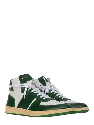 COLLEGIUM Collegium Pillar Destroyer High-Top Sneakers White/ Green/ White