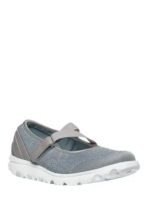 PROPET Travelactiv Mary Jane Sneaker - Silver Fabric