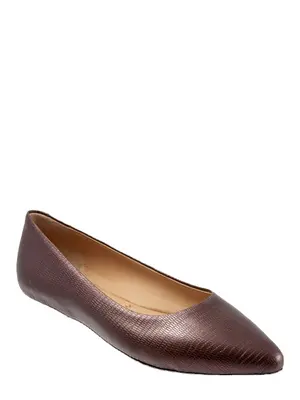 Trotters Trotters Estee Ballet Flat Burgundy Leather