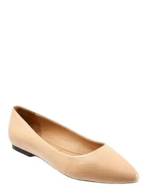Trotters Estee Ballet Flat - Nude Patent