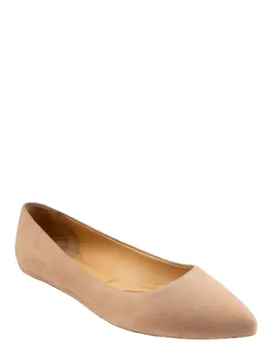 Trotters Trotters Estee Ballet Flat Taupe Nubuck