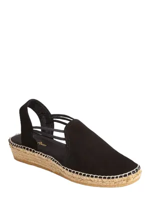 TONI PONS Toni Pons Nuria Suede Espadrille Sandal Black