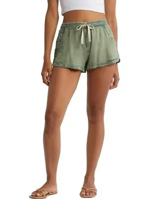 Rip Curl Crinkled Cotton Surf Shorts - Sage