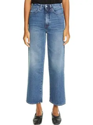TOTÊME TOTEME Flair High-Rise Flare Crop Jeans