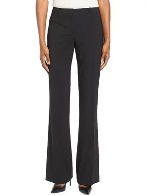 BOSS Tropical Stretch Wool Trousers Black