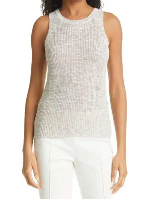 LINE LABEL Ribbed Sleeveless Sweater Tank