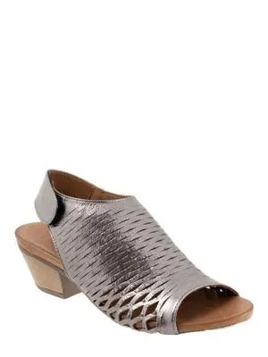 BUENO Lacey Slingback Sandal - Pewter Metallic