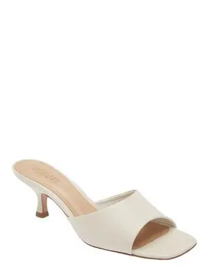 Schutz Dethalia Kitten Heel Slide Sandal - Pearl