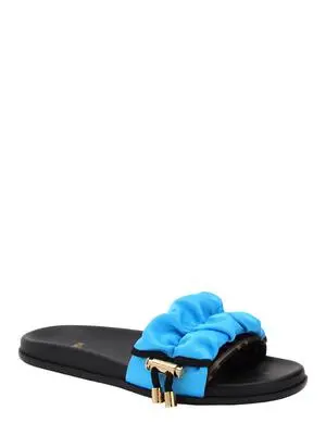 Fendi Fendi X Sarah Coleman FF Vertigo Slide Sandal Blue