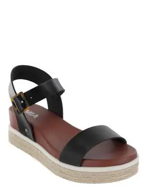 Mia Kiera Espadrille Platform Sandal - Black