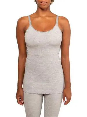 MODERN ETERNITY Seamless Maternity/nursing Tank - Graphite Melange