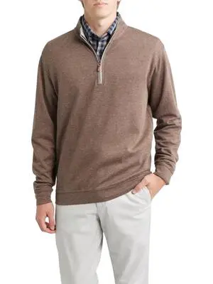 Johnnie-o Sully Quarter Zip Pullover - Grizzly