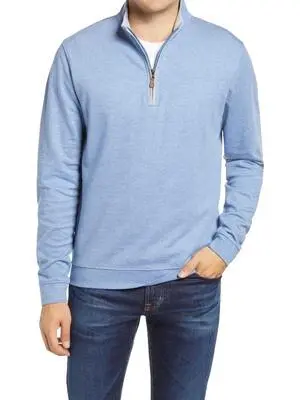 Johnnie-o Sully Quarter Zip Pullover - Laguna Blue
