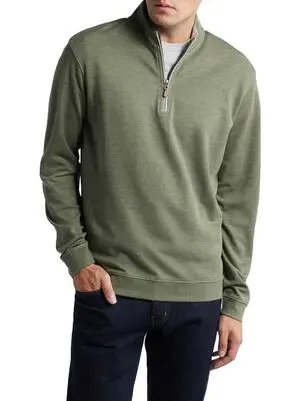 Johnnie-o Sully Quarter Zip Pullover - Sequoia