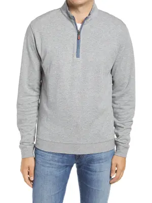 Johnnie-o Johnnie-O Sully Quarter Zip Pullover Slate