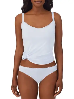 ON GOSSAMER On Gossamer Reversible Stretch Cotton Camisole Light Breeze