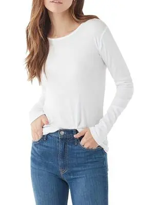 Splendid Splendid Classic Long Sleeve Crewneck T-shirt White