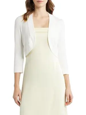 Eliza J Eliza J Bolero Cardigan White