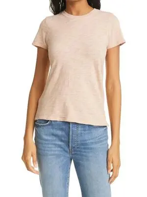 ATM Anthony Thomas Melillo ATM Anthony Thomas Melillo Schoolboy Cotton Crewneck T-Shirt Blush