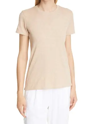 ATM Anthony Thomas Melillo ATM Anthony Thomas Melillo Schoolboy Cotton Crewneck T-Shirt Camel