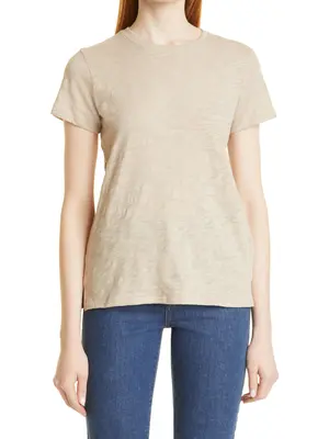 ATM Anthony Thomas Melillo ATM Anthony Thomas Melillo Schoolboy Cotton Crewneck T-Shirt Sparrow