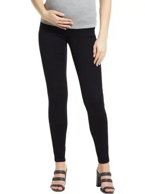 1822 Denim Butter Maternity Skinny Jeans - Black