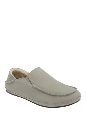 Olukai Moloa Shearling Convertible Slipper - Sharkskin / Sharkskin