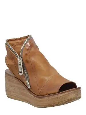 A.S.98 A.S.98 Naylor Platform Wedge Sandal Camel