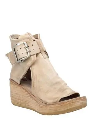 A.S.98 Naya Wedge Sandals - Bone