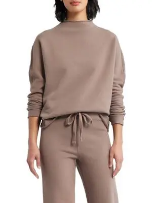 Frank & Eileen Effie Funnel Neck Sweatshirt - Brulee