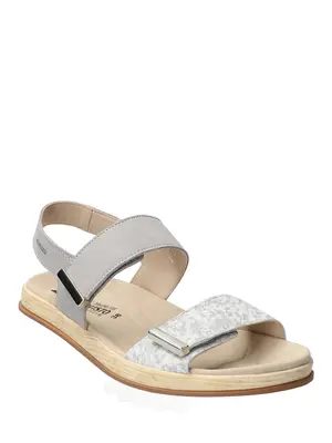 Mephisto MEPHISTO Dominica Platform Sandals Light Grey