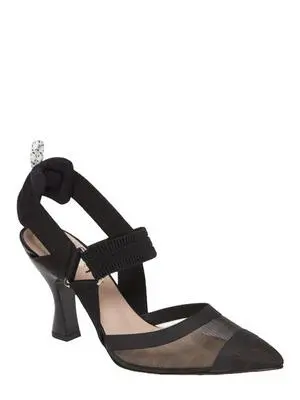 Fendi Colibri Slingback Pumps - Black