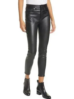 RAG & BONE Rag & Bone Nina High Waist Skinny Leather Pants
