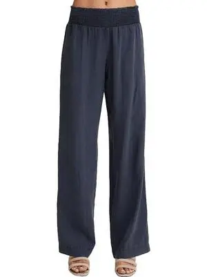 Bella Dahl Bella Dahl Smocked Waist Wide Leg Pants Endless Sea