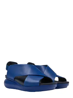 Camper Balloon Slingback Wedge Sandal Medium Blue